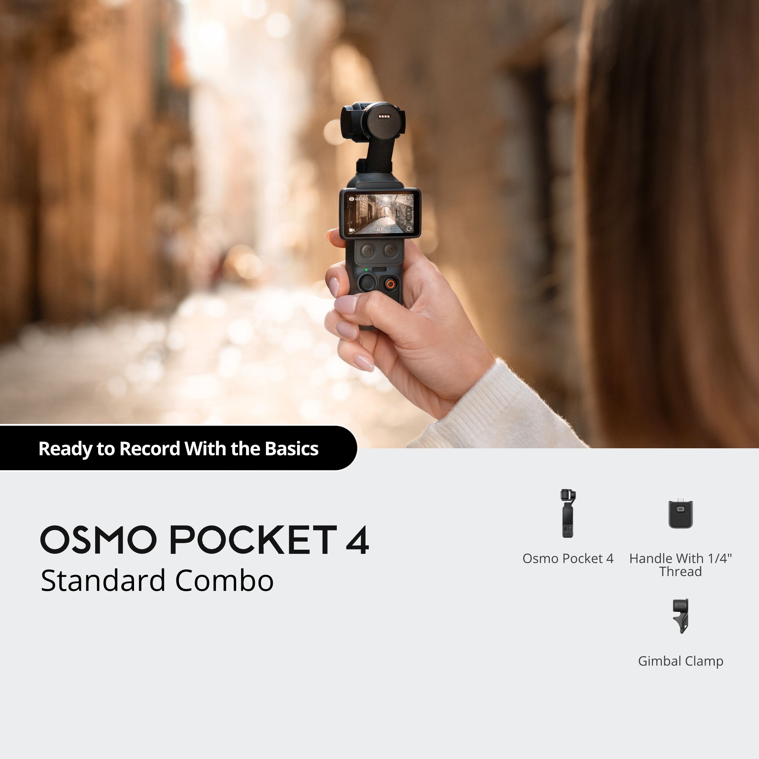 DJI Osmo Pocket 4 Handheld-Kamera (Standard Combo) – DJI Hasselblad EU